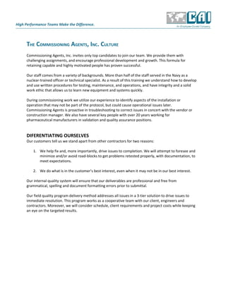 CAI Firm Overview | DOC
