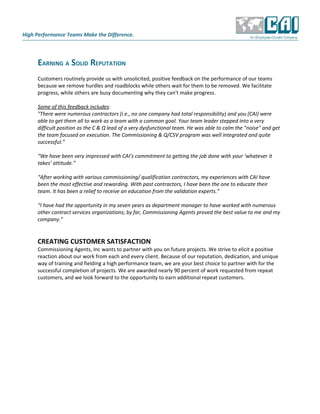 CAI Firm Overview | DOC
