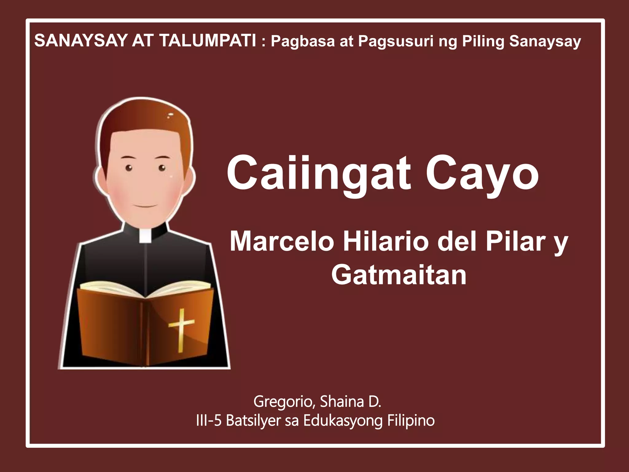 Caiingat Cayo | PPTX