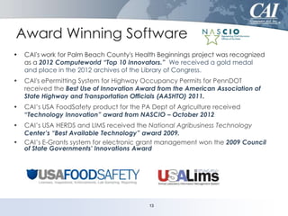 Introduction to CAI | PPTX | Business | Business and Finance