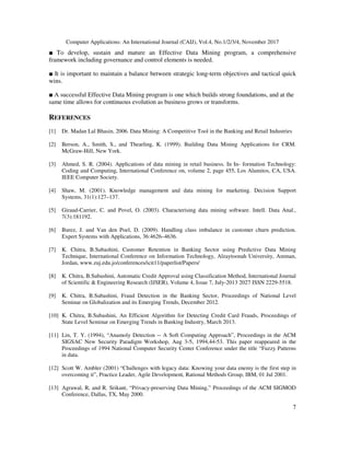 THE EFFECTIVENESS OF DATA MINING TECHNIQUES IN BANKING | PDF