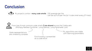 [CAIN'23] Prevalence of Code Smells in Reinforcement Learning Projects ...