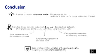 [CAIN'23] Prevalence of Code Smells in Reinforcement Learning Projects ...