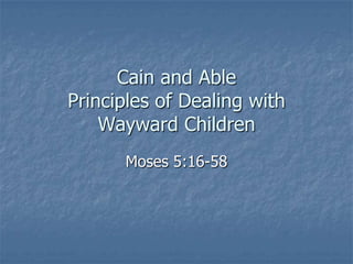 Cain and able | PPTX