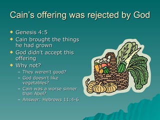 Cain, Abel, and Seth | PPT