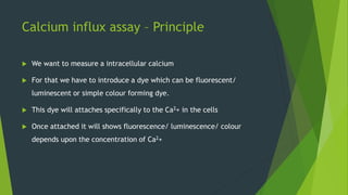 Calcium influx assay and flow cytometry | PPTX