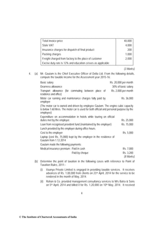 CA IPCC important paper by CA IPCC classes. | PDF