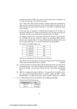 CA IPCC important paper by CA IPCC classes. | PDF