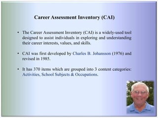 CAI Career Assessment Inventory presentation.pptx