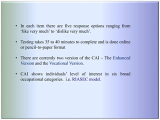 CAI Career Assessment Inventory presentation.pptx