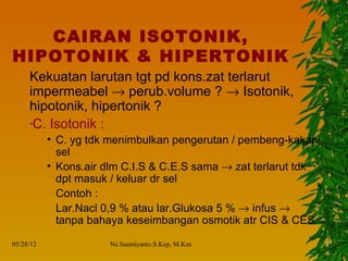 Cairan dan elektrolit | PPT