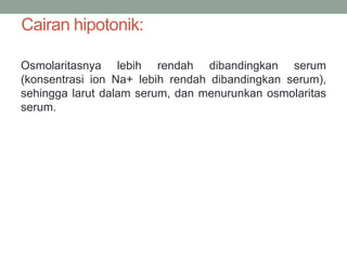 Cairan infus | PPTX