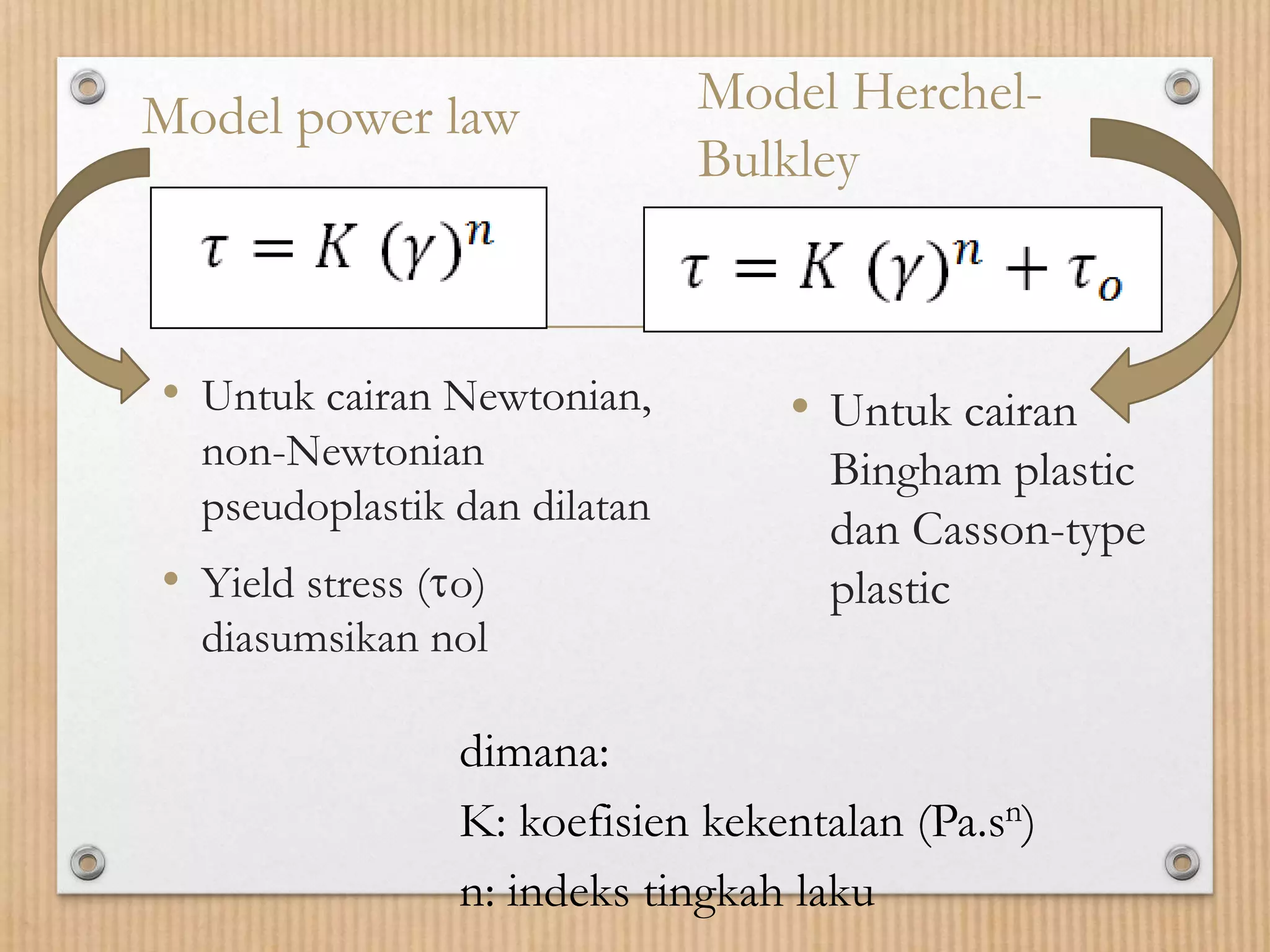 ITP UNS SEMESTER 2 Cairan newtonian dan non newtonian | PPTX