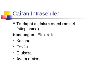 Cairan tubuh | PPT