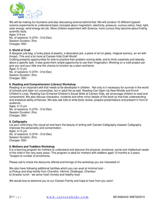 Caireen winter camp program | PDF