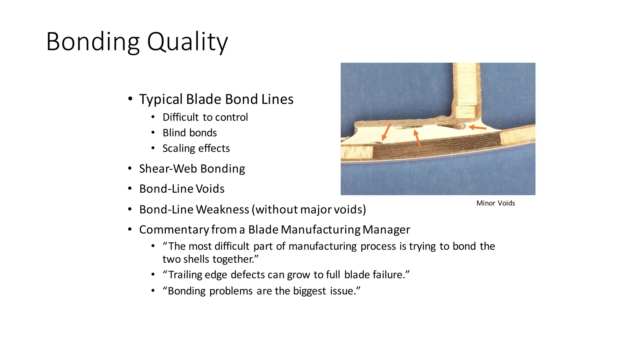 Wind Turbine Blade Reliability, Effects of Manufacturing Defects and ...