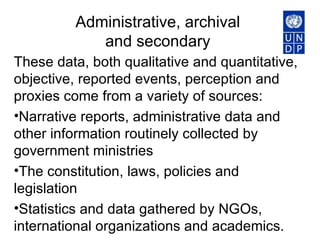 Data sources and collection methods | PPT