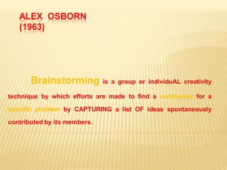 Cairo 5th Marketing Club (Brainstorming) Dr.Hossam Omran | PDF