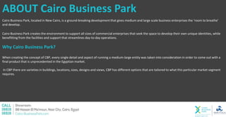 Cairo business park , New Cairo | PDF