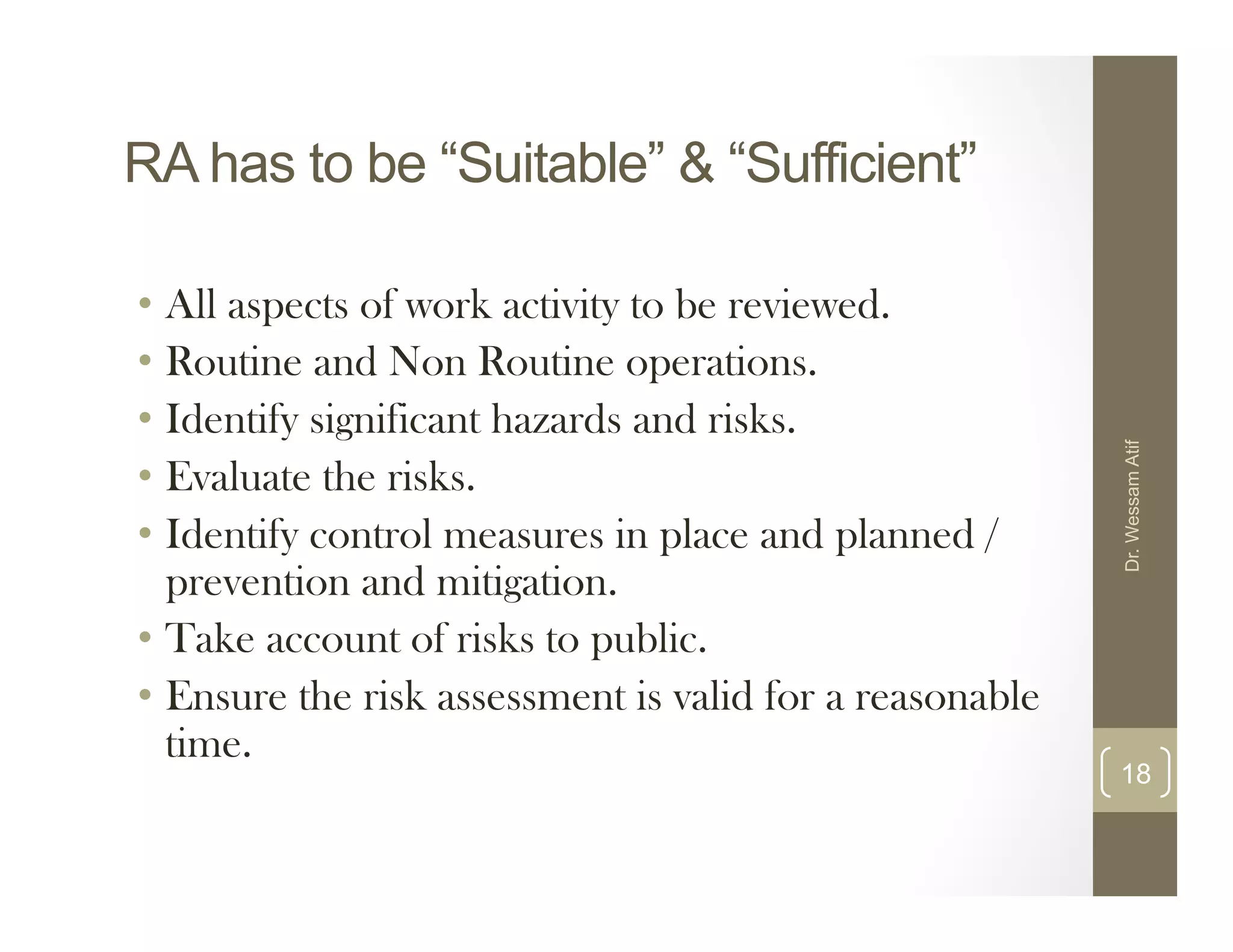 A simplified guide to Risk Assessment in Occupational Health & Safety | PDF