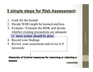 A simplified guide to Risk Assessment in Occupational Health & Safety | PDF