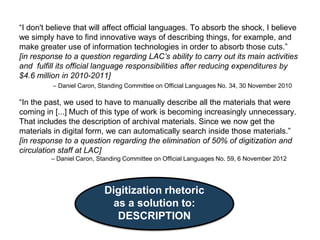 The Impact of Digitization in Rhetoric and Practice: A Review of Budget ...