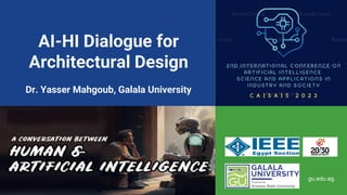 AI-HI Dialogue for Architectural Design 2023 | PDF