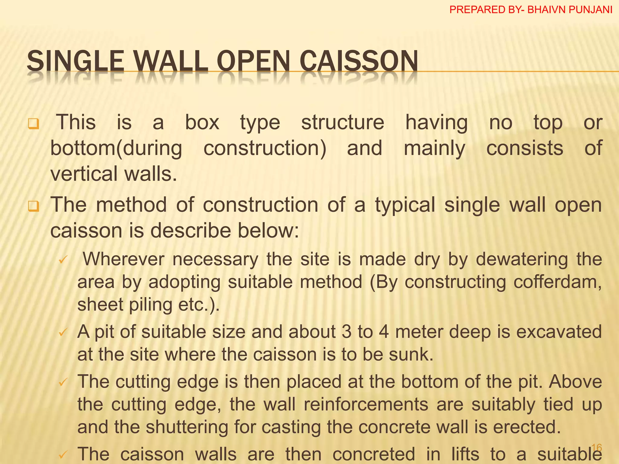 Caisson | PPTX
