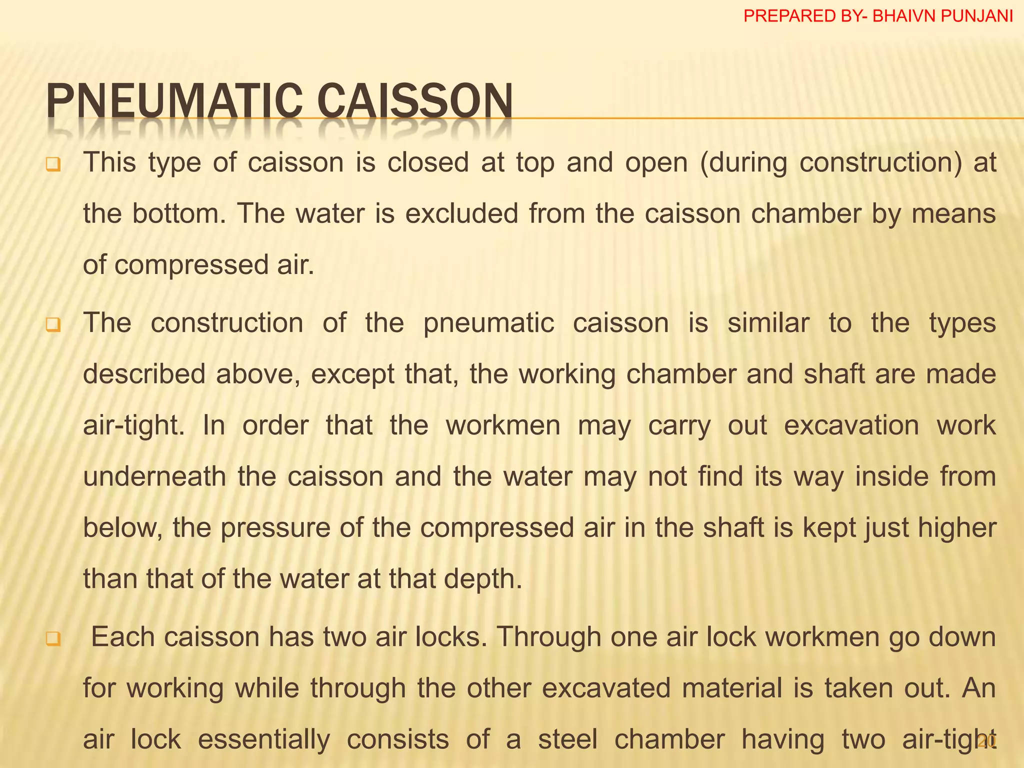 Caisson | PPTX