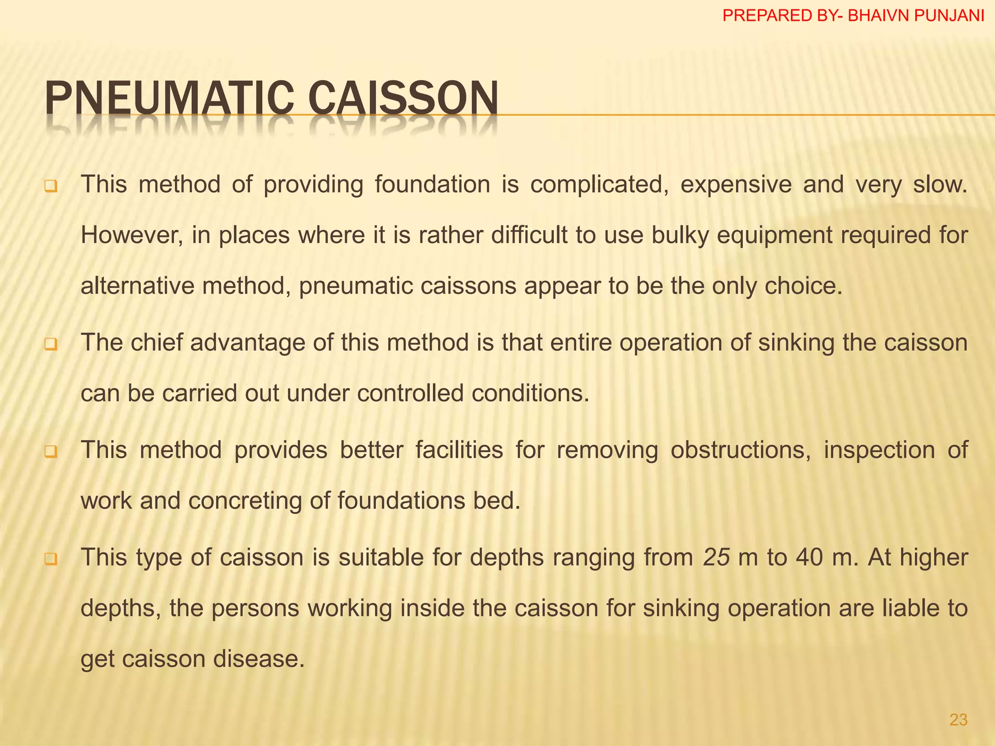 Caisson | PPTX