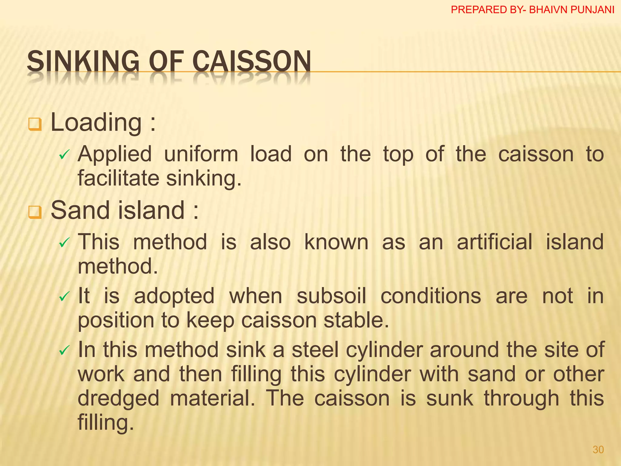 Caisson | PPTX