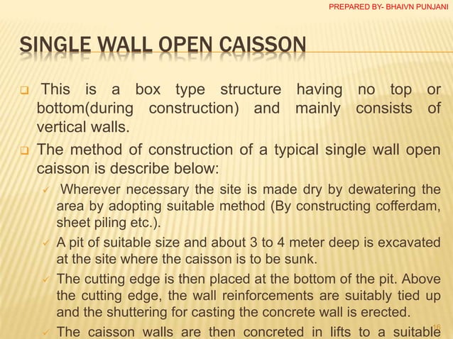 Caisson | PPTX