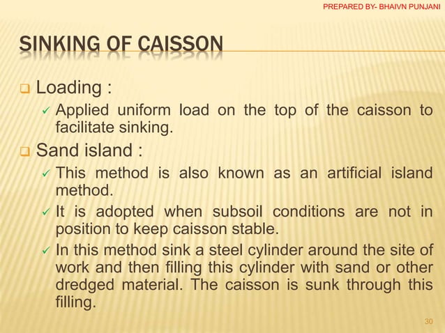 Caisson | PPTX