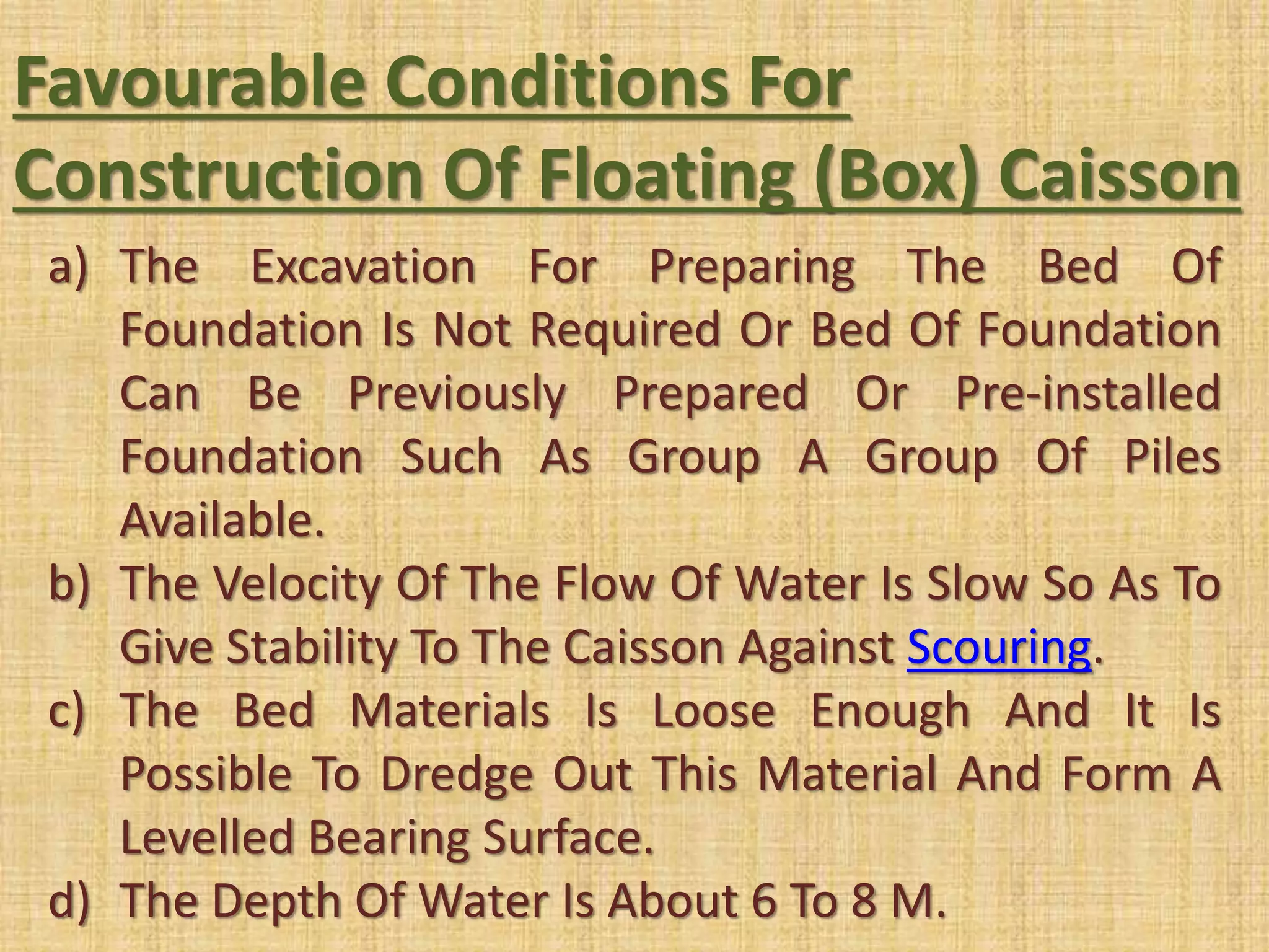 BCT MODULE 2 - Caisson | PPTX