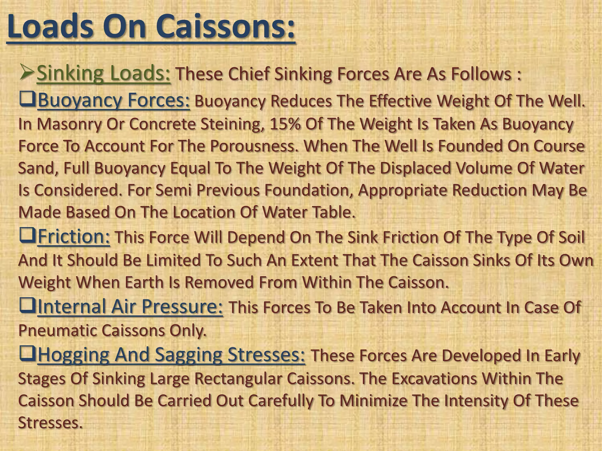 BCT MODULE 2 - Caisson | PPTX