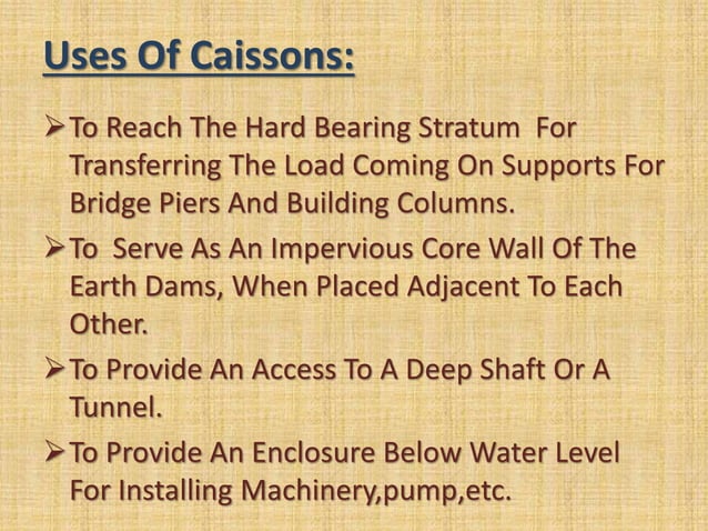 BCT MODULE 2 - Caisson | PPTX