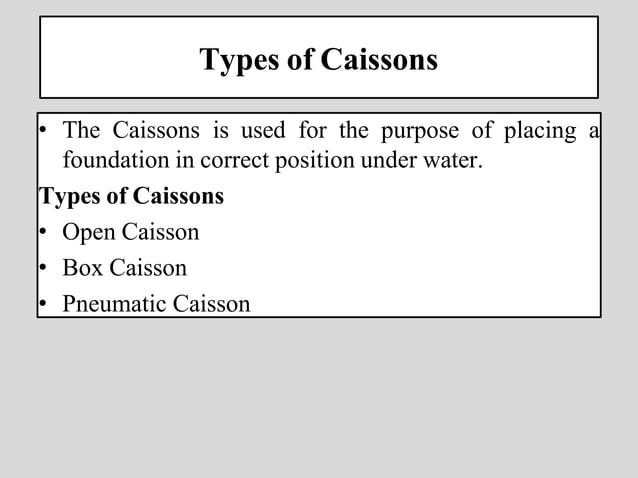 caissons.pptx | Scuba Diving | Extreme Sports