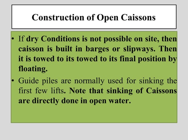 caissons.pptx | Scuba Diving | Extreme Sports