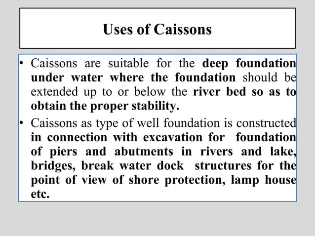 caissons.pptx | Scuba Diving | Extreme Sports