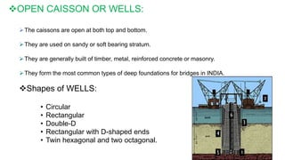 caissons and cofferdam in substructure construction | PPTX