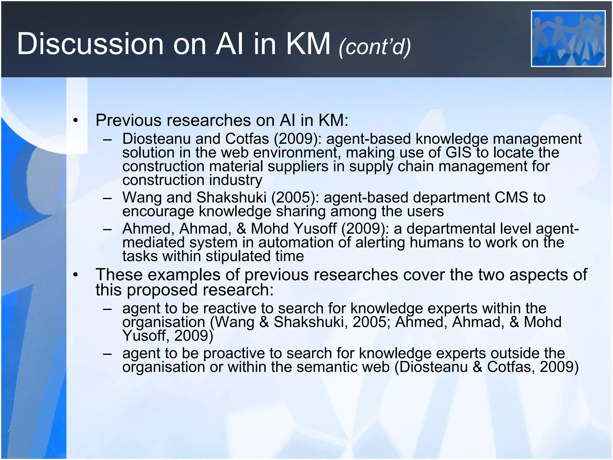 CAIT2010 KT02 Agent-mediated Knowledge Management | PPT