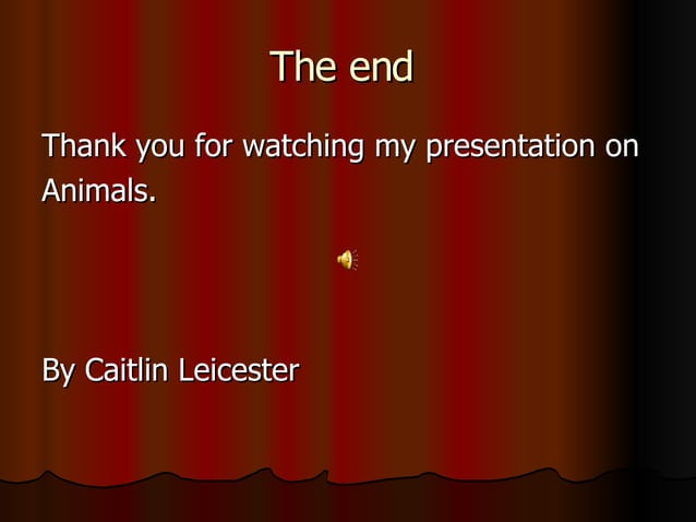 Caitlin Animal Presentation | PPT