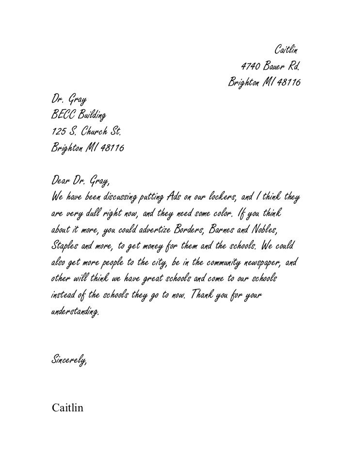 Persuasive Letter Persuasive Letter