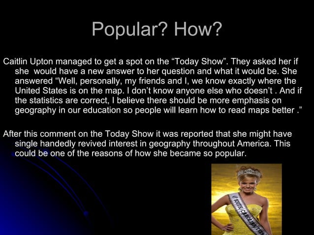 Caitlin Upton Dieken and Jaques | PPT | Beauty | Style & Fashion