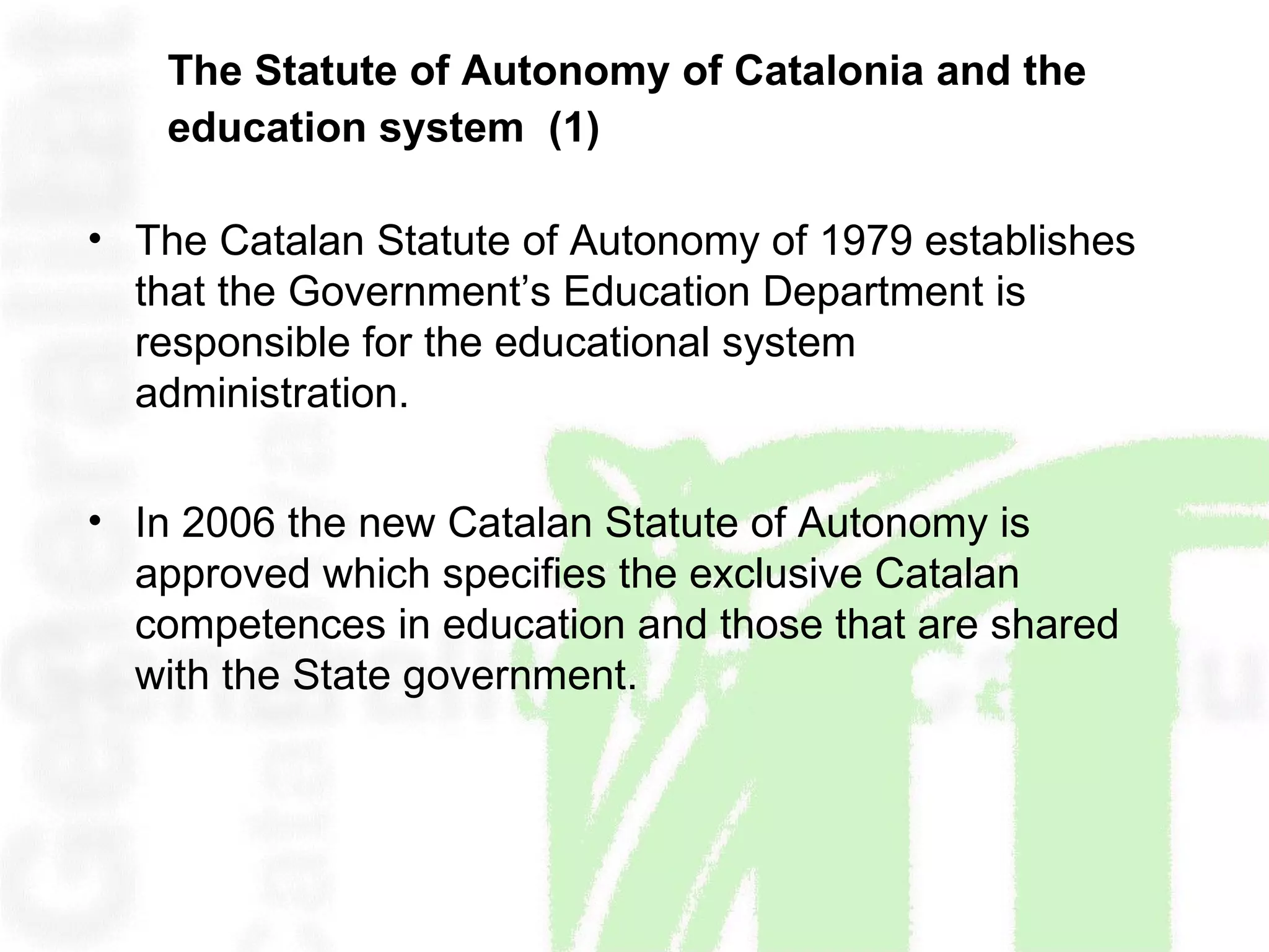 Catalan Educational System | PPT
