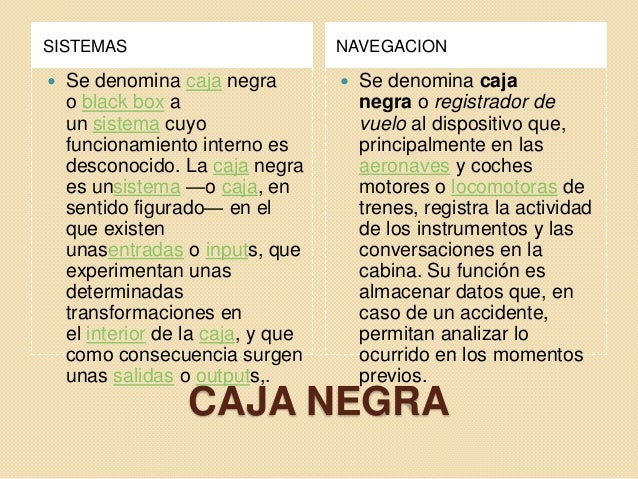 Caja negra!!