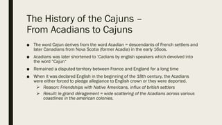 English Varieties: Linguistic Background of Cajun English | PDF
