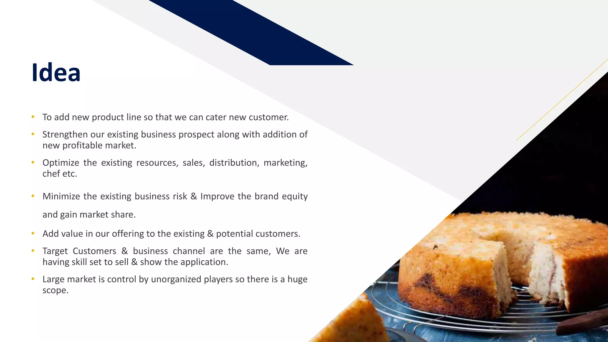 Product launch- Cake premix | PPTX