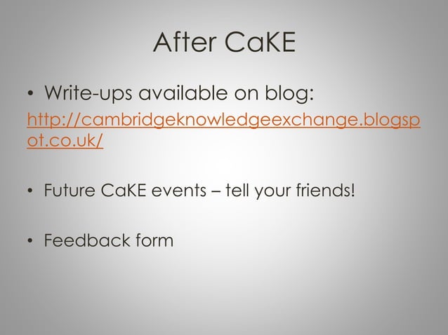 CaKE - Introduction | PPT