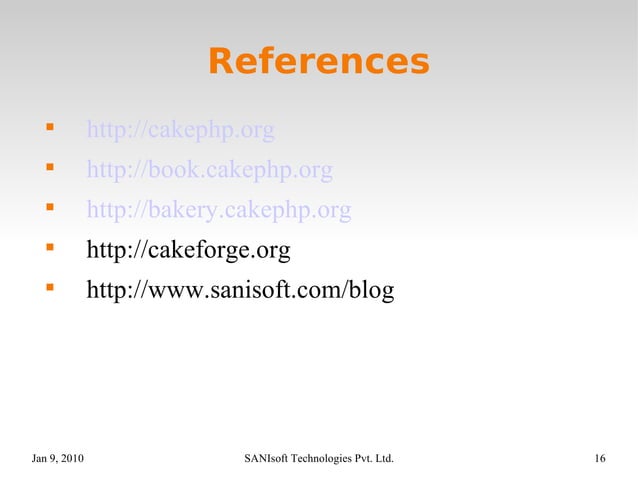 Introduction to Cakephp | PPT